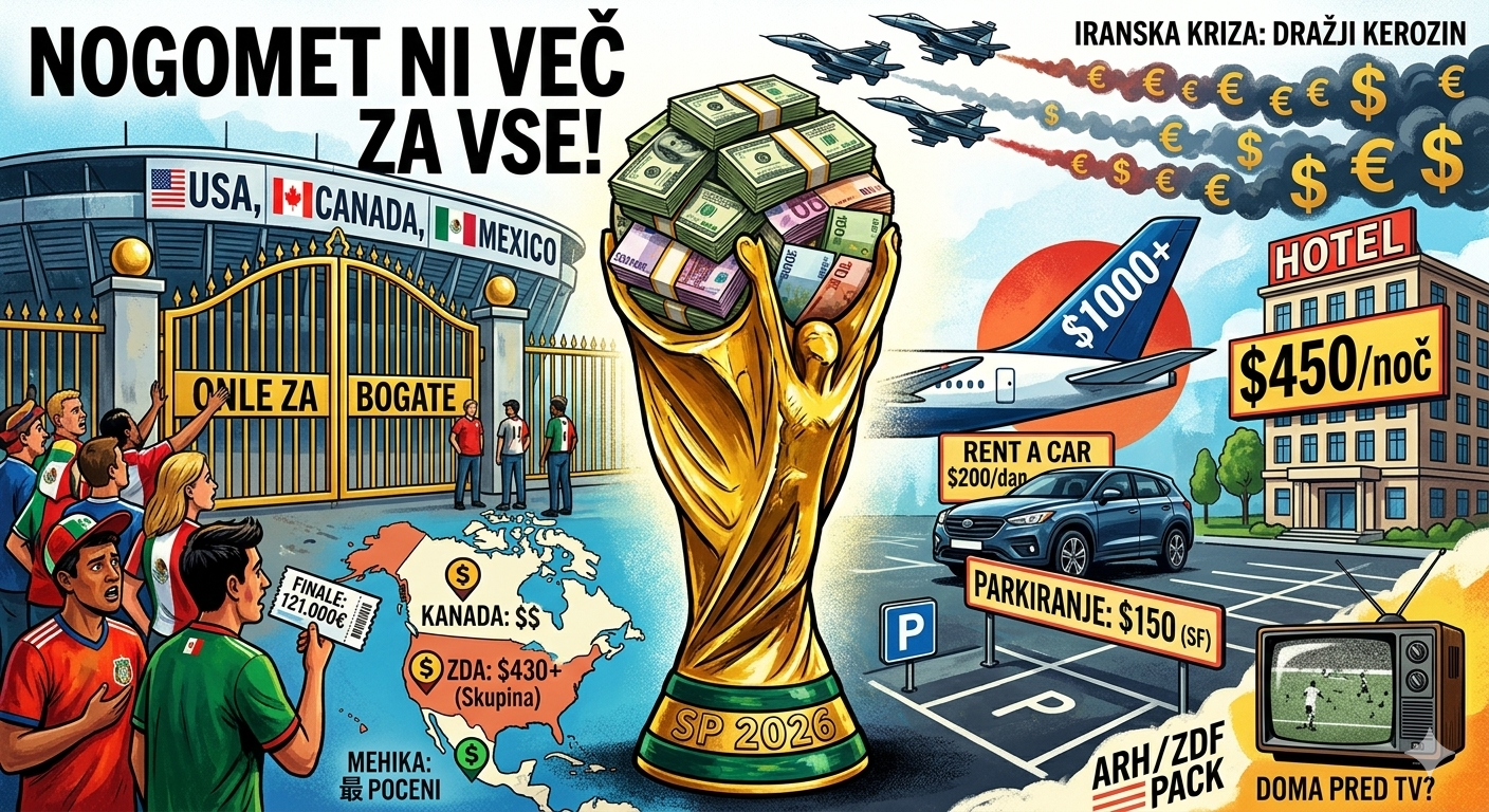 SP v nogometu v Ameriki: Užitek le za bogate, finale stane celo ...